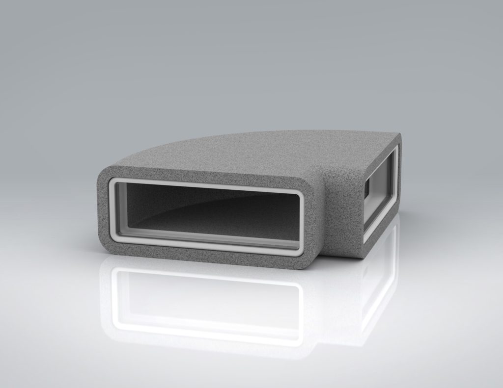 Thermal 204x60mm Rectangular Horizontal 90° Bend with Female Click & Lock Fittings – Verplas | A ...