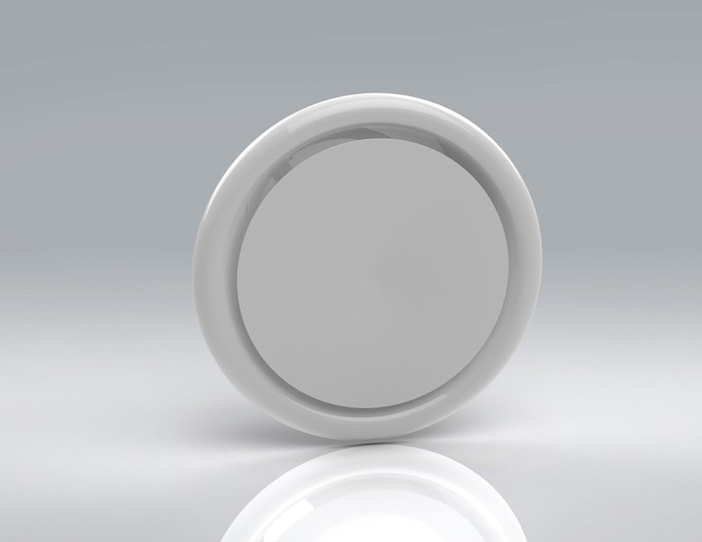 200mm Round Metal White Coated Supply Valve – Verplas | A Breath of ...