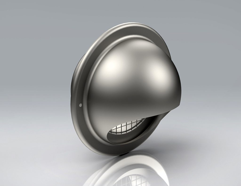 100mm Stainless Steel Bull Nose Outlet with Wire Mesh – Verplas | A ...