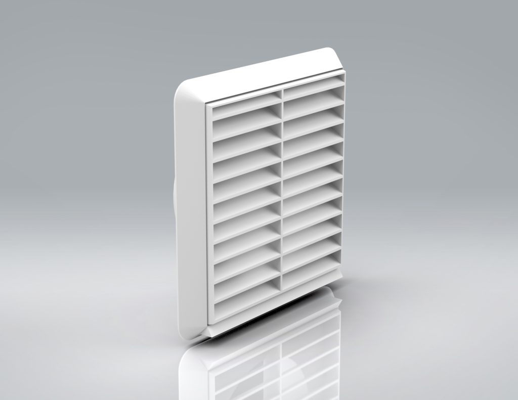 100mm Louvred Grille With Flyscreen – Verplas | A Breath of Fresh Air