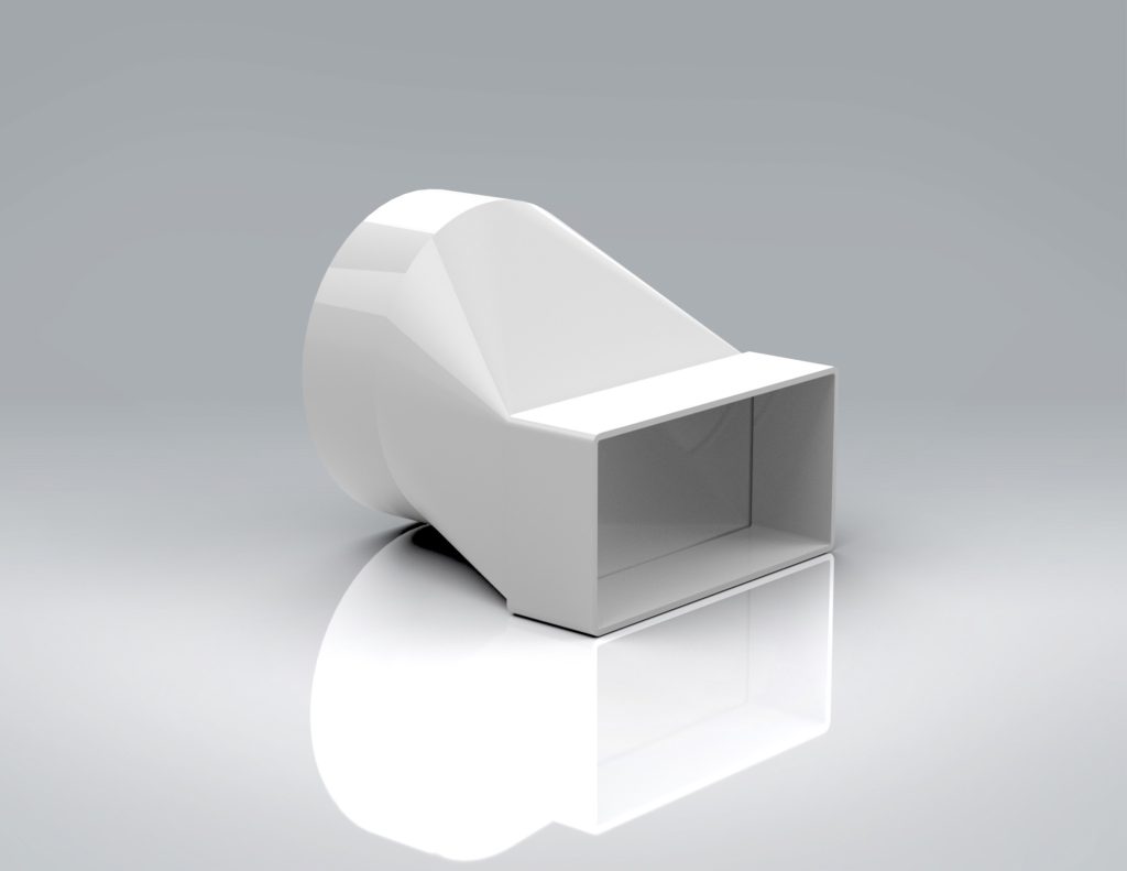 110x54mm Rectangular to Round 100mm Adaptor – Verplas | A Breath of ...