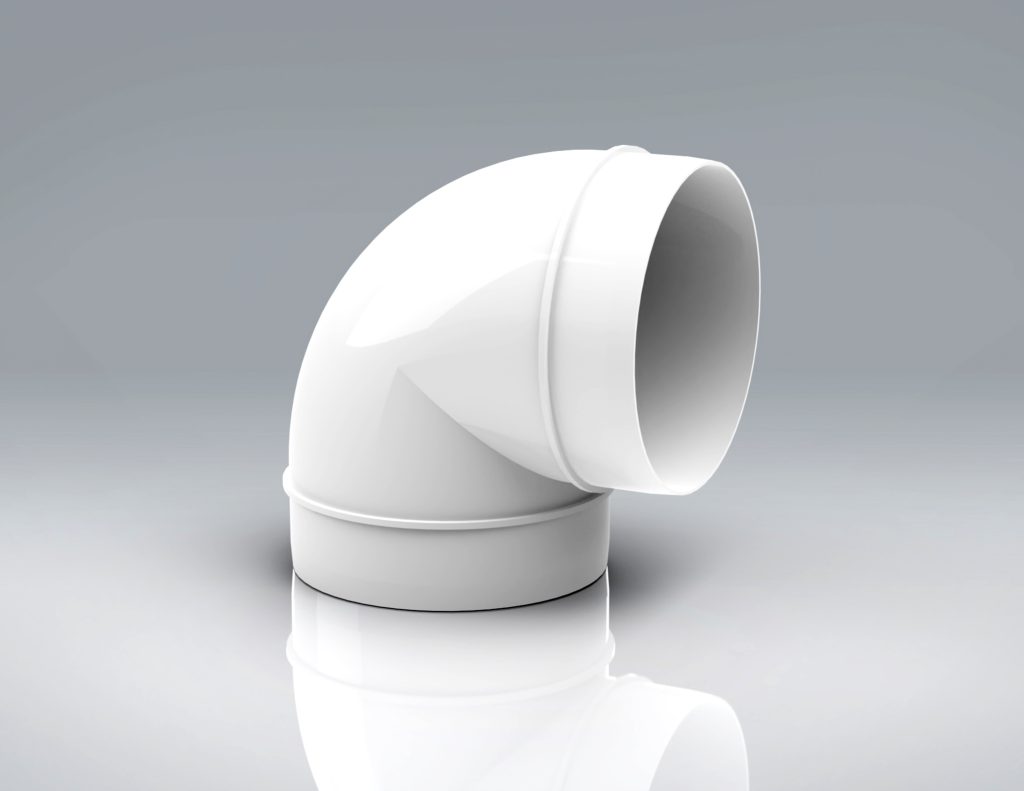 100mm Round 90° Bend – Verplas | A Breath of Fresh Air