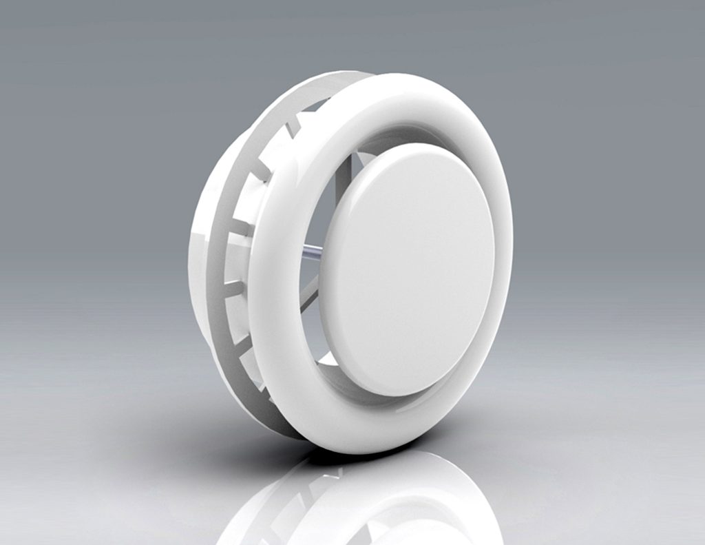 125mm Round Plastic Ceiling Valve – Verplas | A Breath of Fresh Air
